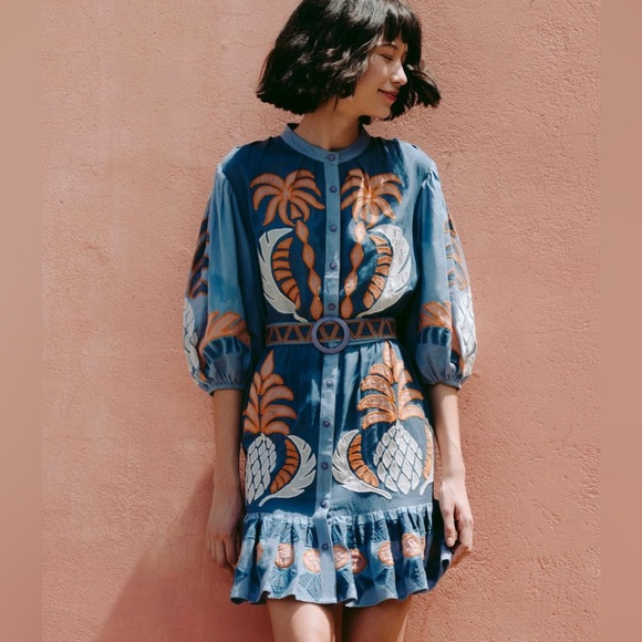 FARM Rio | Dresses | Farm Rio Pineapple Party Cutoff Dress | Poshmark